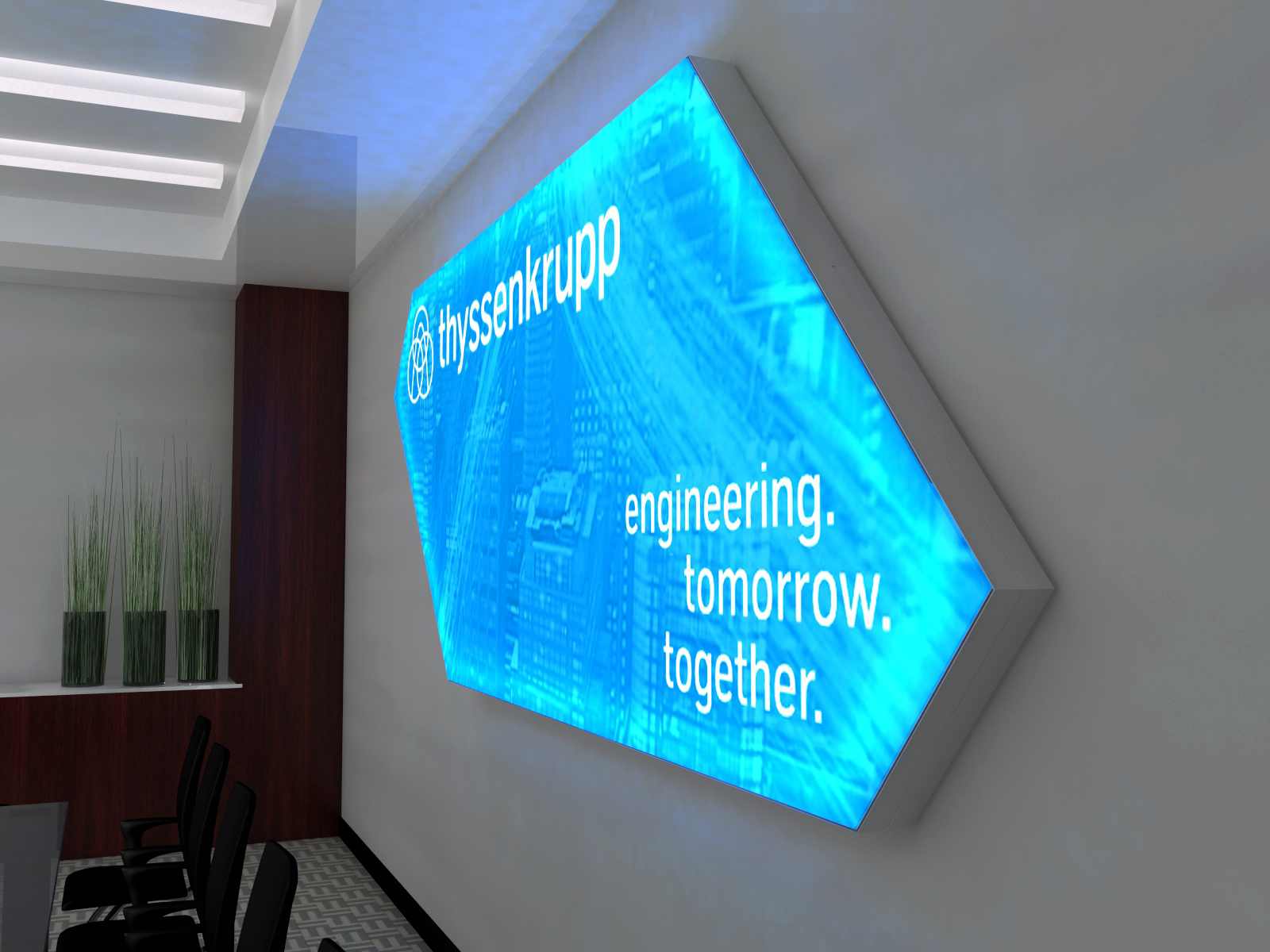 Exhibit Design Search - Conference Room LED Lightbox (LED Lightbox ...